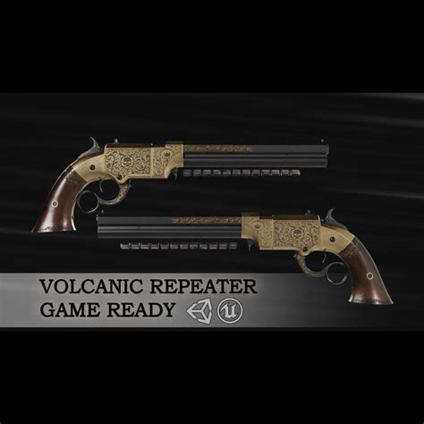 Volcanic Repeating Pistol 3d Model Download Pistol On