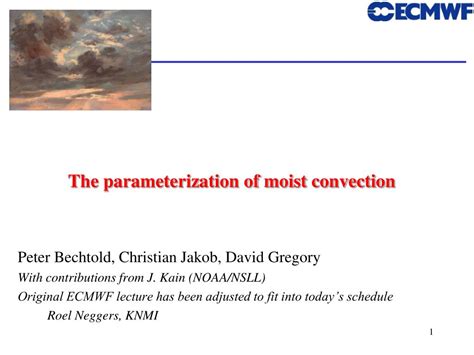 Ppt The Parameterization Of Moist Convection Powerpoint Presentation Id 4684019