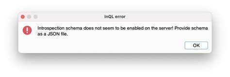 no visual error output if graphql introspection is not allowed on the