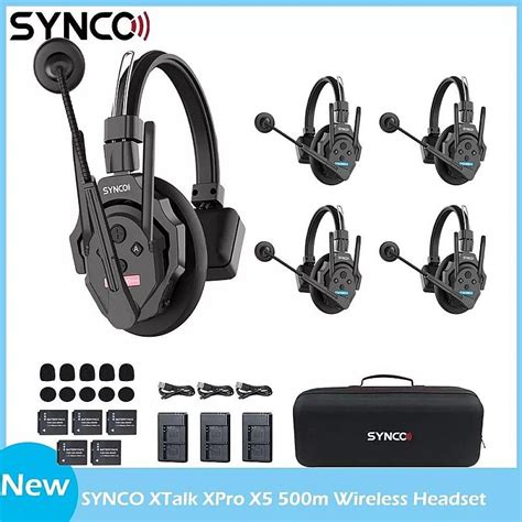 Wireles Intercom Duplex Synco Xtalk Xpro X5 500m Wireless Headset Intercom System 2 4g Full
