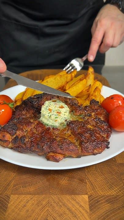 Огромный свиной стейк Food Youtube