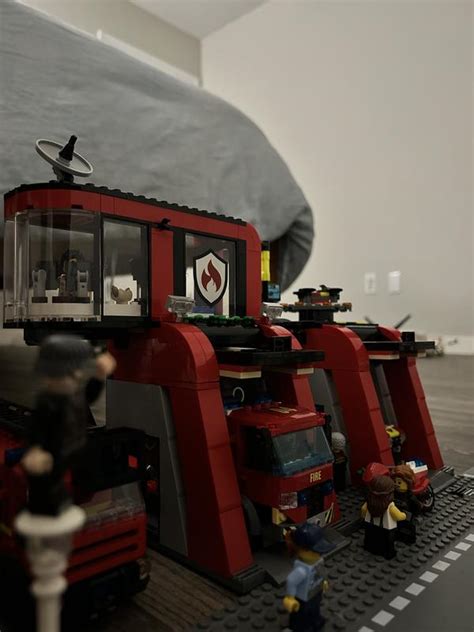 LEGO City Fire Station With Fire Truck Pretend Play Toy Pieces Macy S