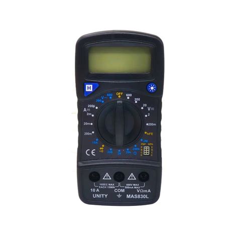 MAS830L Digital multimeter for measuring AC and DC voltage, DC current ...