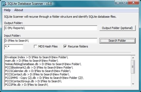 SQLite Database Scanner Simple Carver Suite Forensic Software Data Recovery EDiscovery