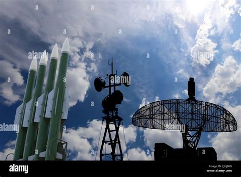 Air defense radars of military mobile anti aircraft systems and modern ...