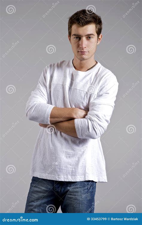 Portret Van Jonge Knappe Mensen Stock Afbeelding Image Of Gezichts