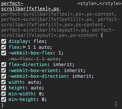Displayflex On Fxflex Attribute · Issue 94 · Zefoyngx Perfect Scrollbar · Github