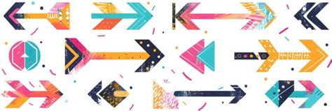 Premium Photo Dynamic Arrows Clipart Collection For Visual Storytelling And Directional Guidance