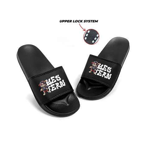 Jual Western Sandal Selop Slop Slip On Slide Flip Flop Pria Cowok Laki Laki Shopee Indonesia