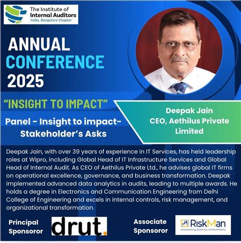 Iia Bangalore Chapter On Linkedin Thrilled To Introduce Our Next