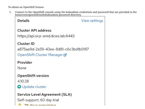 Openshift License And Support Implementation Guide—red Hat Openshift Container Platform 410