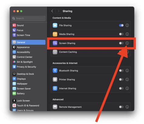 how to enable screen sharing in macos sequoia sonoma and ventura