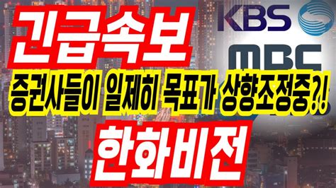 한화인더스트리얼솔루션즈 주가전망 한화비전 대박인걸요 Youtube