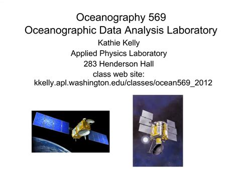 Ppt Oceanography 569 Oceanographic Data Analysis Laboratory Powerpoint Presentation Id1005924