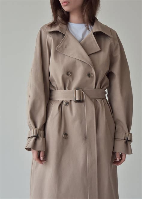 Beige Trench Coat For Women Beige Relaxed Trench Coat With Etsy