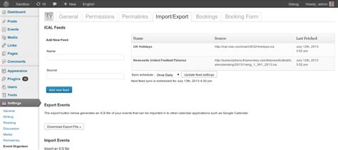 Ical Sync Automatically Import Event Feeds Event Organiser