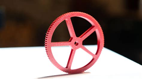 Ruby Red 3d Printed Steampunk Gears Set Of 5 Decorative Industrial