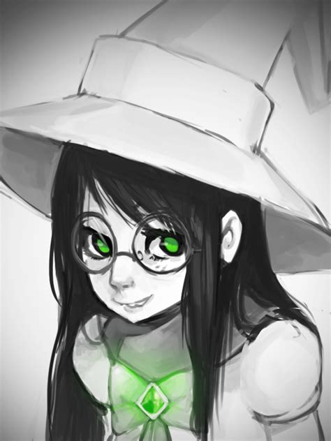 Mspa Booru 2012 Cycli Grayscale Headshot Highlight Color Jade Harley