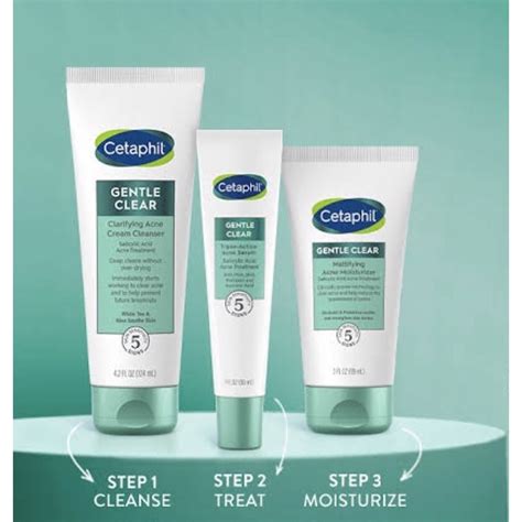 Cetaphil Gentle Clear For Acne Cleanser Serum Moisturizer Shopee Philippines