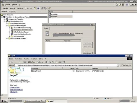 Logoff Script Ohne Funktion Administrator