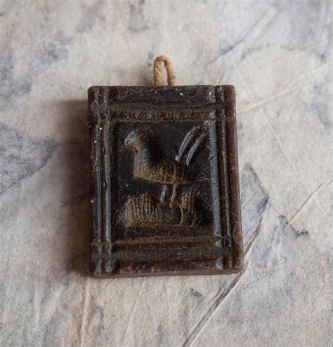 German Wax Art Vintage Wax Relief Rustic Wall Plaque Vintage