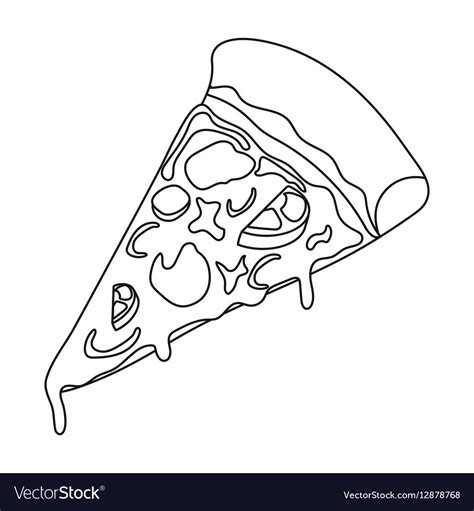 Pizza Clipart Outline At Brenda Foulk Blog