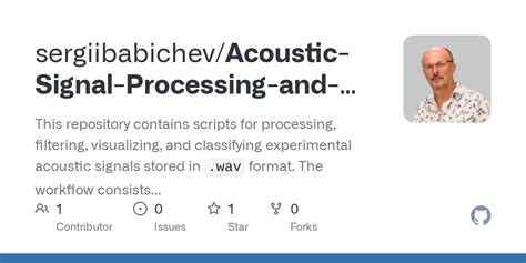 GitHub Sergiibabichev Acoustic Signal Processing And Classification Pipeline This Repository