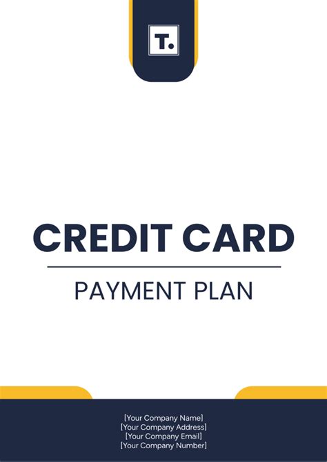 Free Credit Card Payment Plan Template Edit Online And Download
