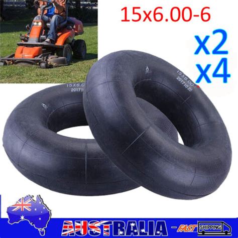 Ride On Mower Tyre Inner Tube 15 X 6 00 6 Straight Stem Rubber Tr13 Valve Set Ebay Australia