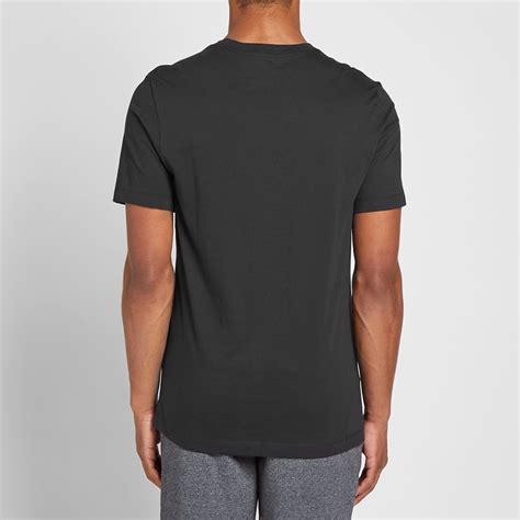 Nike Colligate Logo Tee Black And Dark Sulphur End