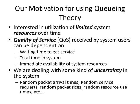 Ppt Network Design And Optimization Queueing Theory Overview