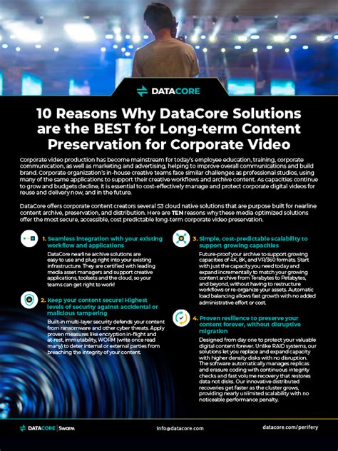 Rethinking Data Storage DataCore