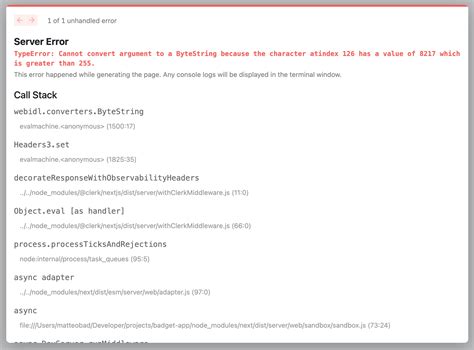 next js error in withclerkmiddleware js · issue 840 · clerk javascript