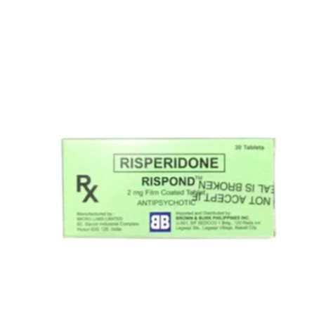 Risperdal Risperidone 2mg Tablet X 1 Xalmeds