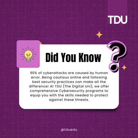 Cybersecurity Tdu Staysafeonline Digitalprotection