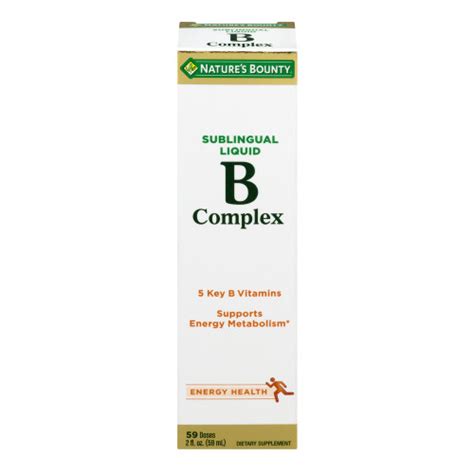 Natures Bounty Sublingual Liquid B Complex With B 12 Thrifty White