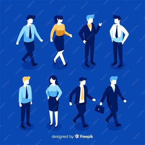 Peope в офисе коллекции Бесплатно векторы