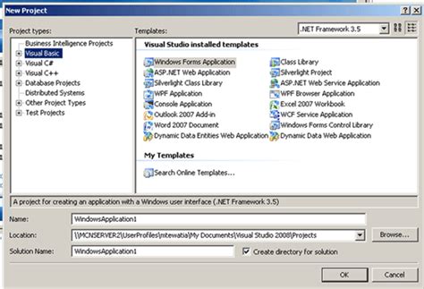 Windows Application In Vsnet Using Vbnet