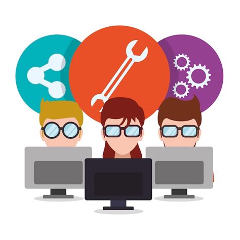 Premium Vector Developer Web Responsive Design