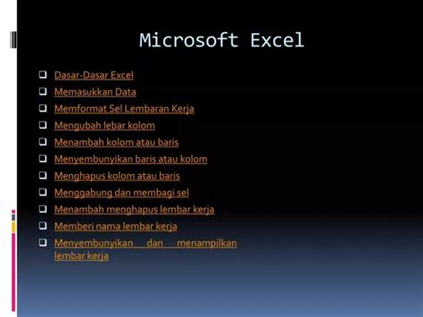 PPT Microsoft Excel PowerPoint Presentation Free Download ID 2727217