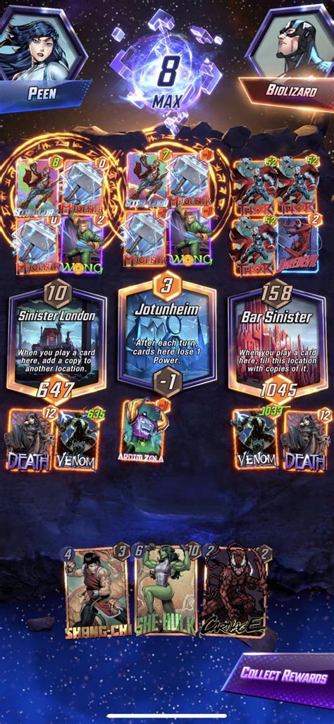 His Mjolnir Chain Was Almost As Long As My Venom Chain R Marvelsnap