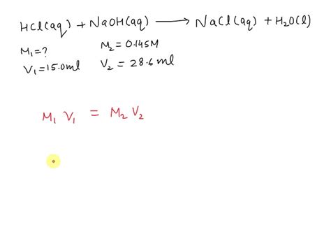 solved what is the molarity of an hcl solution if 15 0 ml hcl solution