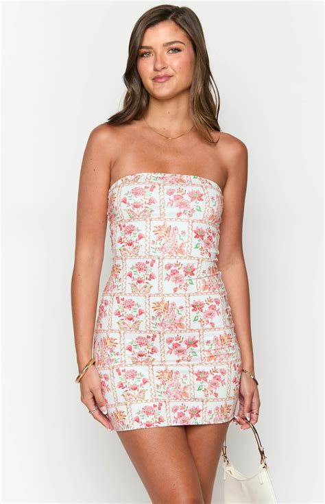 Lee Paisley Floral Print Mini Dress Beginning Boutique Au