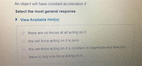 solved an object cannot remain at rest unless there are no