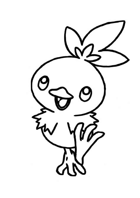 Printable Torchic Coloring Pages