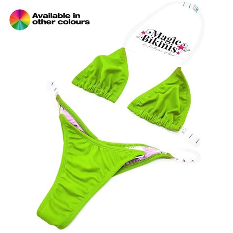 No Tan Lines Beach Bikini 82 Custom Lycra Clear Magic Bikinis