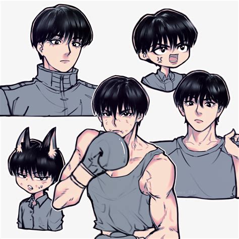 Miyata Ichiro Sketch Fanart Rhajimenoippo