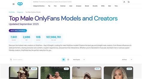 Top 7 Hottest Onlyfans Male Models To Follow In 2025