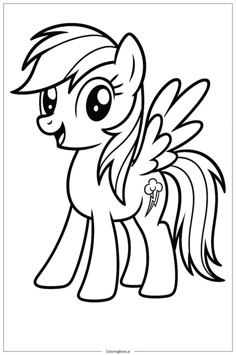 47 Rainbow Dash Coloring Pages Free Pdf And Png Printables