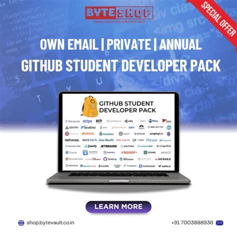 Github Student Developer Pack 1 Year Access Instant Email Delivery ⏳